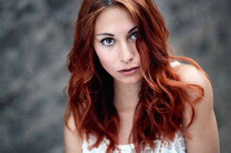 Wallpaper Face Women Redhead Nose Rings Long Hair Tattoo Black