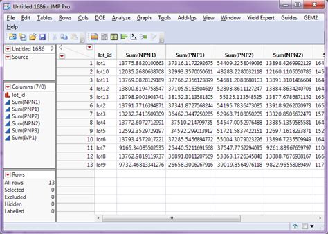 solved how to extract few columns and save as csv file jmp user