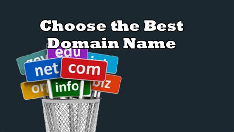How To Choose The Best Domain Name For Your Business Domain Tips