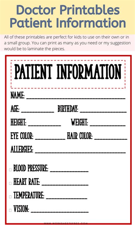 Printable Pretend Doctor Forms And Prescriptions Printable Forms Free