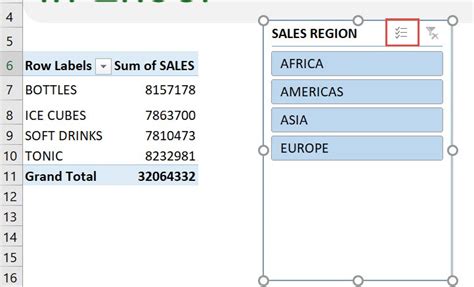 multi select slicer items in excel pivot tables myexcelonline