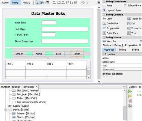 koneksi database mysql dan crud java netbeans