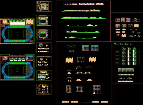 Stadium Dwg Elevation For Autocad • Designs Cad