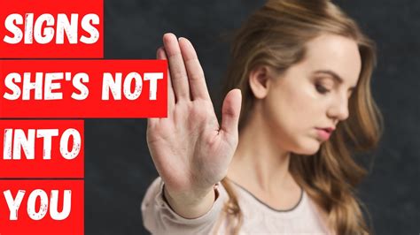Signs She Is Not Into You Youtube