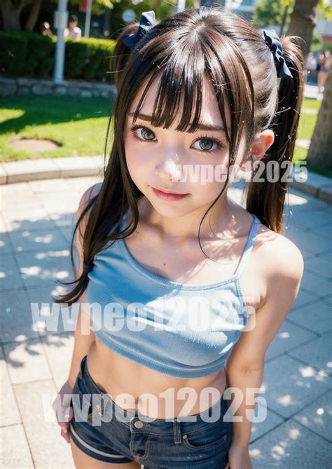 【未使用】nene 美少女ツインテールジュニアアイドル グラビアアートポスター キャミソールデニム美女 ファッションモデルa4サイズの落札情報