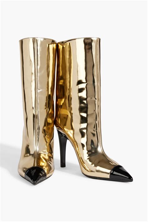Jimmy Choo Cierra 100 Mirrored Leather Ankle Boots The Outnet