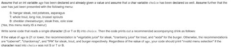 solved write code in c please assume that an int variable