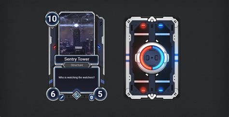 futuristic card template delta 2d icons unity asset store game