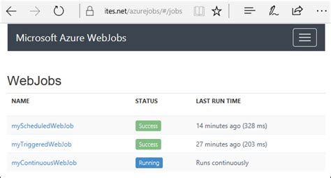 run background tasks with webjobs azure app service microsoft docs