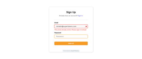 Email Password Login Supertokens Docs