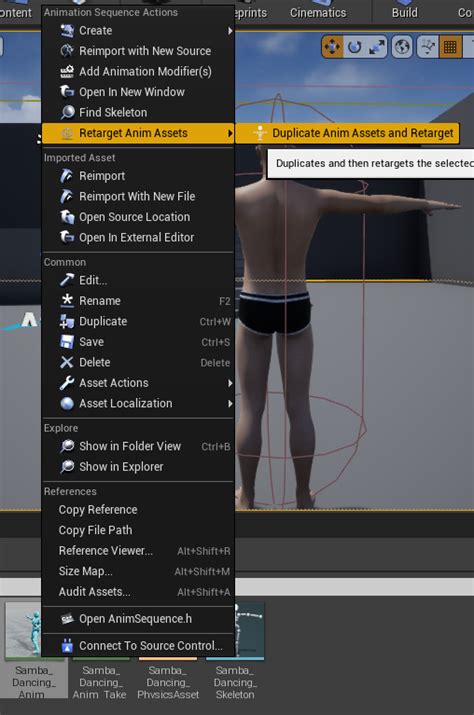 your daz3d character using a mixamo animation in unreal engine by