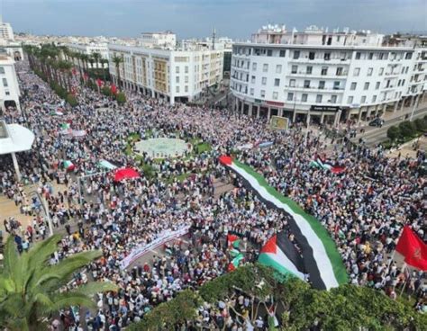 ضد حرب الإبادة في غزة تظاهرة حاشدة في الرباط كيفاش