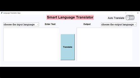language translator app using python using tkinter advanced
