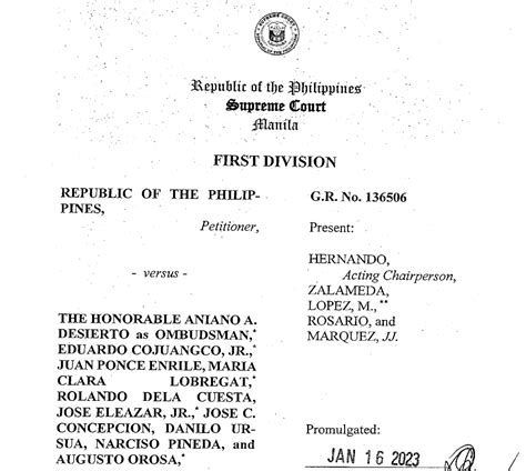 Rappler On Twitter Breaking The Supreme Court 1st Division Junks The