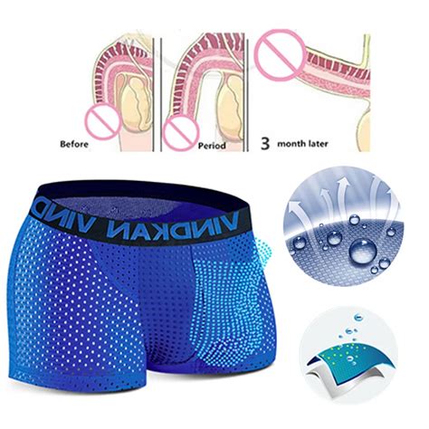 Man Magnetic Therapy Underwear England Ice Silk Breathable Boxers For