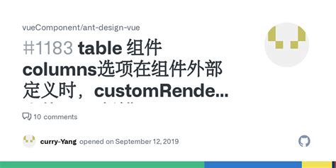 table 组件columns选项在组件外部定义时，customrender中使用jsx报错 · issue 1183