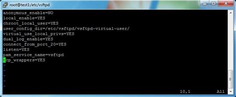 how to setup virtual user with vsftp with different permission