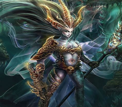 Sexy Alien Wizardess Fantasy Babe Alien Sexy Wizard Hd Wallpaper