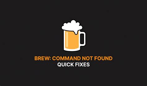 how to fix homebrew command not found on macos linuxpip