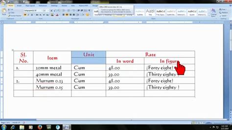 microsoft word shortcut keys how to merge column and