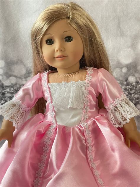Hamilton Schuyler Sisters Doll Dress Pink Angelica Etsy