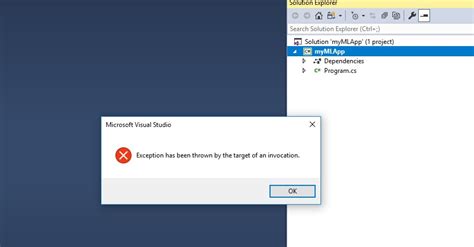 getting invocation error while trying to add machine learning · issue