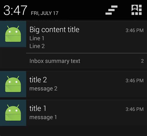 android grouped notifications and summary still shown separately on 4