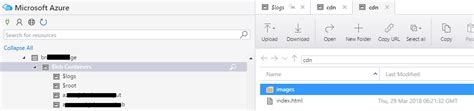 static hosting reactjs app on azure blob storage with