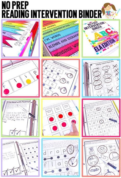 Reading Intervention Binder For Beginning Readers No Prep Ela Sor