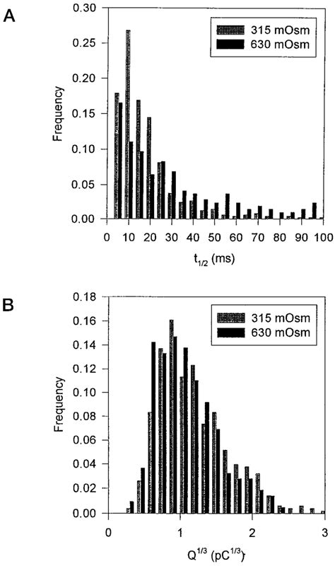 Histograms For Individual Spike Characteristics T1 ⁄2 And Q 1 ⁄3 At 315