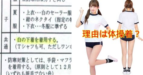 浜松市立中学ブラック校則！「下着は白限定」の理由は「体操着」に？ Hachibachi