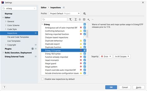 start with an erlang project intellij idea