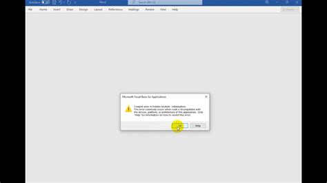 fix compile error in hidden module initialization microsoft word