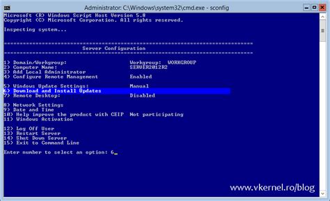 installing updates on windows server 2008 2012 r2 core