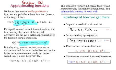166 session 23 notes approximating functions we know that we can