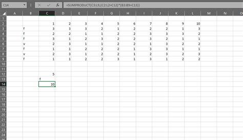 [solved] sum cells based on vertical and horizontal 9to5answer