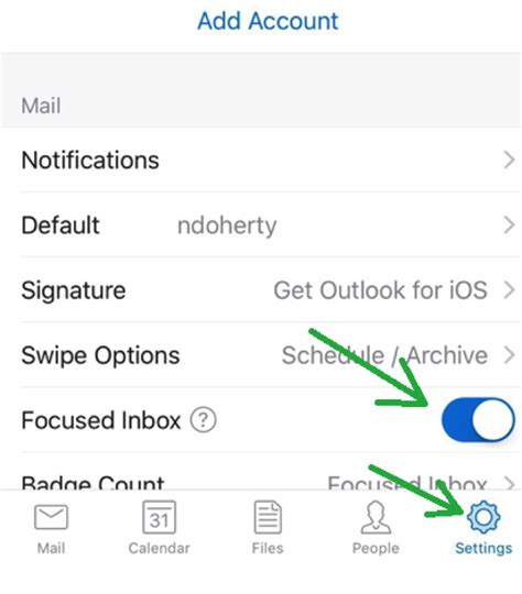 email archive migrationfocused inbox how do i turn it off