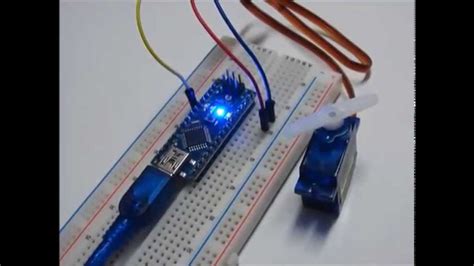 Servo Motor Tower Pro Sg90 On Arduino Nano Youtube