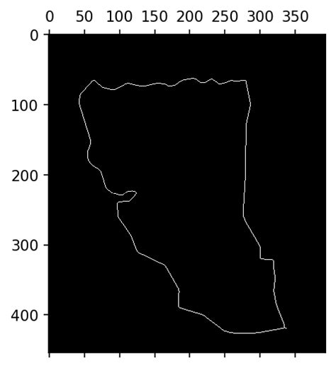 python extract polygon coordinates from image map