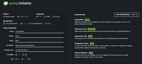 spring boot with flyway and postgresql