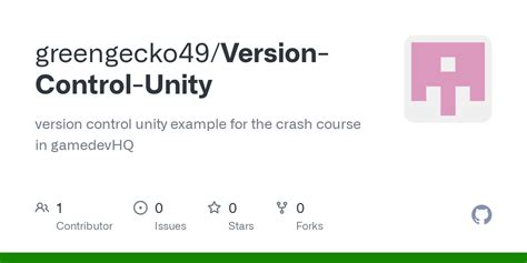 github greengecko49 version control unity version control unity