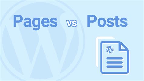 wordpress pages vs posts what s the difference simple chart