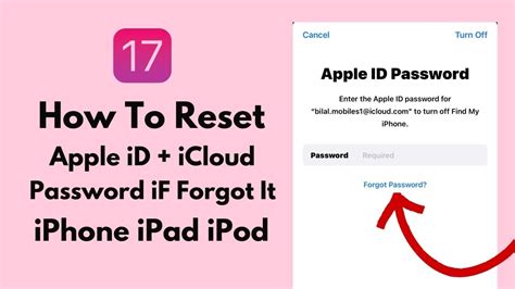 Ios 17 How To Reset Apple Id Password If You Forgot Your Apple Id