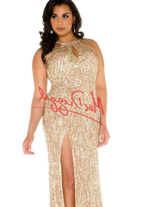 Plus Size Gold Prom Dresses Sequin Prom Dresses Plus Size Prom