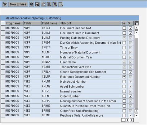 sap sd suporte how to add fields in standard report mb51