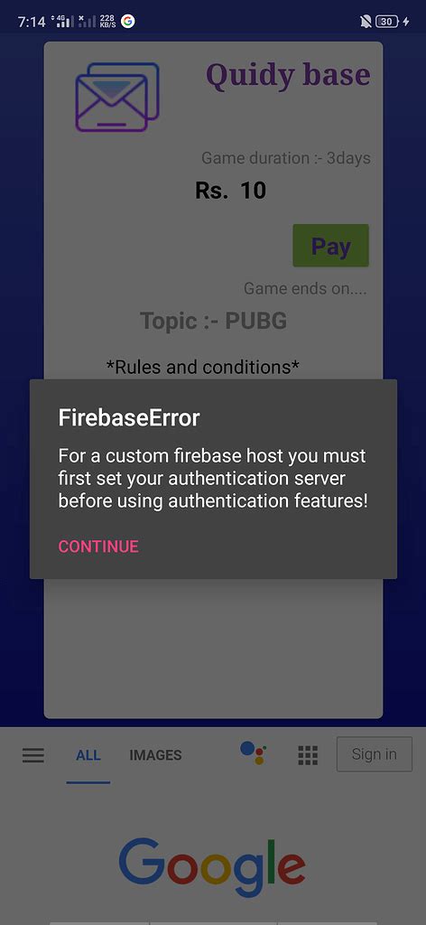 how to solve firebase error discuss kodular community