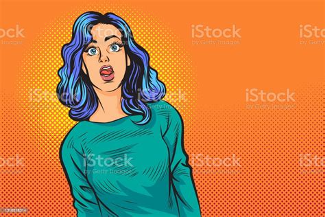 Surprised Woman2 Stock Illustration Download Image Now Pop Art