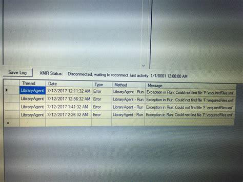 exception in run could not find file c user sundeep documents xibo
