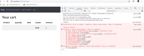 node js cannot read property price of undefined in
