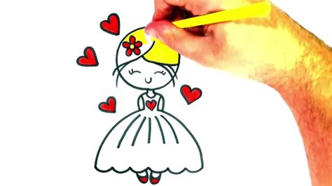 عکس نقاشی کودکانه زیبا نقاشی دختر بچه